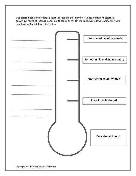 Anger Control Thermometer – The Counseling Store
