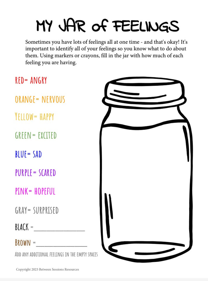Feelings Jar (children) – The Counseling Store