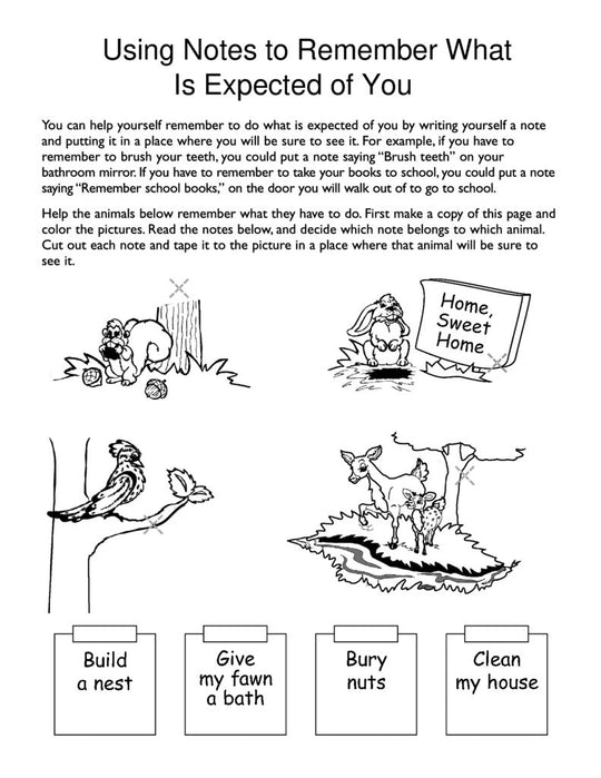 Using Notes to Remember What Is Expected of You (Kids) – The Counseling ...