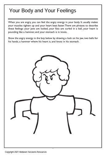 Your Body Your Feelings Worksheet (children) – The Counseling Store